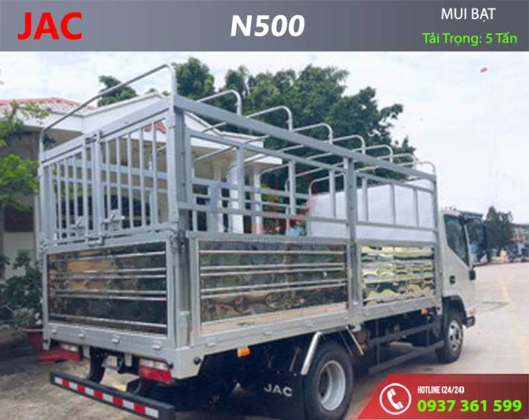 XE TẢI JAC N500 5T - THÙNG MUI BẠT - TỔNG ĐẠI LÝ XE TẢI CHÍNH HÃNG GIÁ ...