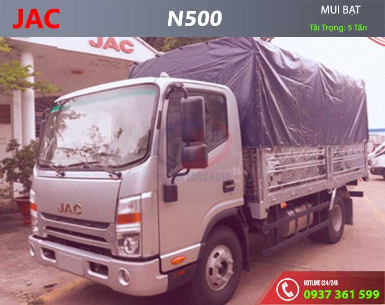 XE TẢI JAC N500 5T - THÙNG MUI BẠT - TỔNG ĐẠI LÝ XE TẢI CHÍNH HÃNG GIÁ ...