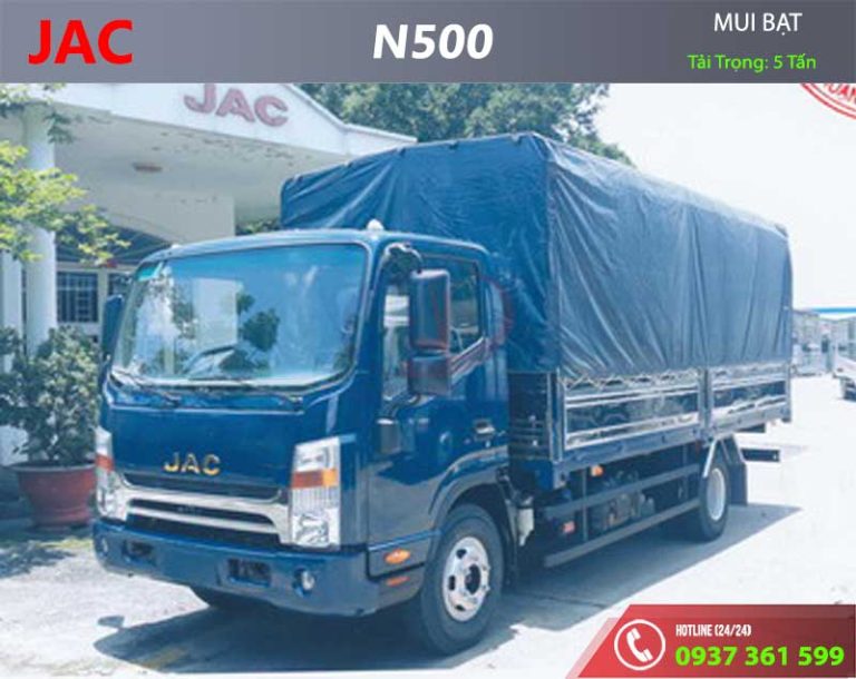 XE TẢI JAC N500 5T - THÙNG MUI BẠT - TỔNG ĐẠI LÝ XE TẢI CHÍNH HÃNG GIÁ ...