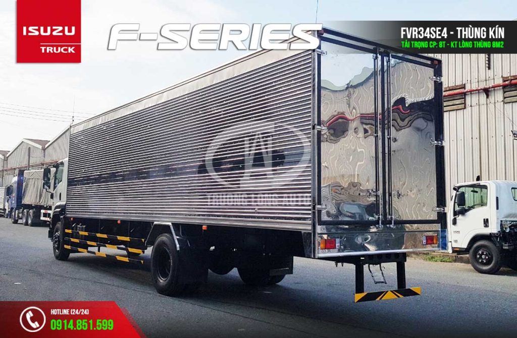 Xe Tải Isuzu FVR34SE4 8 Tấn Thùng Kín 8M2 2024 Giá Bao Nhiêu?